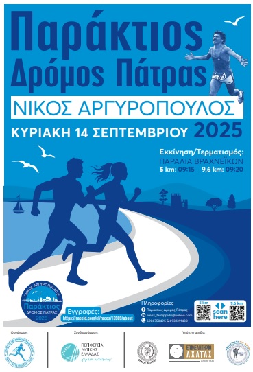 ΠΑΡΑΚΤΙΟΣ ΔΡΟΜΟΣ ΠΑΤΡΑΣ ‘Αργυρόπουλος Νίκος (Ταρζάν)’ 14/09/2025, Live ...